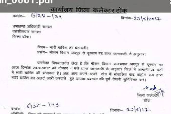 सोशल मीडिया पर वायरल हुए कलक्टर के पत्र से लोगों में मचा हड़कम्प