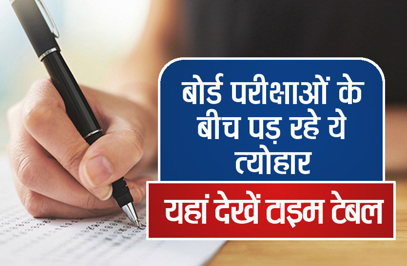 Board Exam 2019 : बोर्ड परीक्षाओं के बीच पड़ रहे ये त्योहार, यहां देखें ...