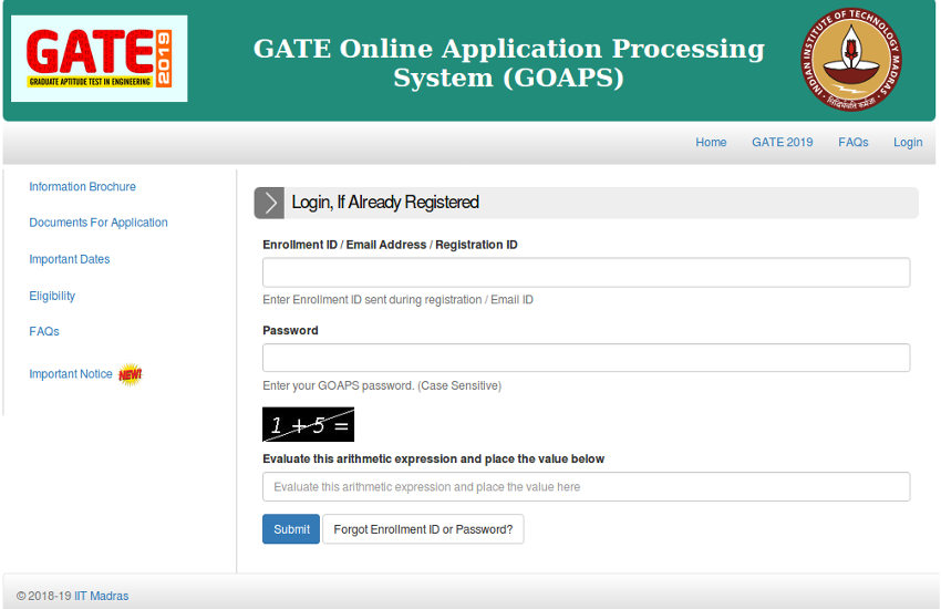 GATE 2019 के लिए 17 फरवरी तक कर सकेंगे त्रुटि सुधार, रिस्पॉन्स शीट ऐसे ...