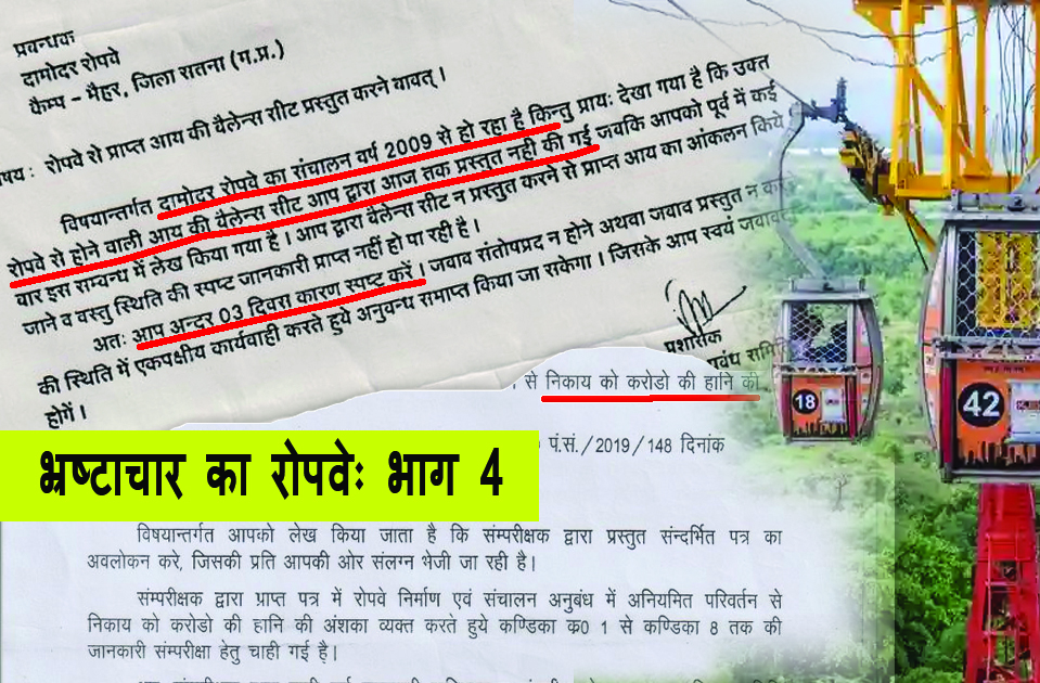 satna: रिकवरी से बचने दामोदर रोपवे ने 2009 से दबा रखी है बैलेंस शीट ...