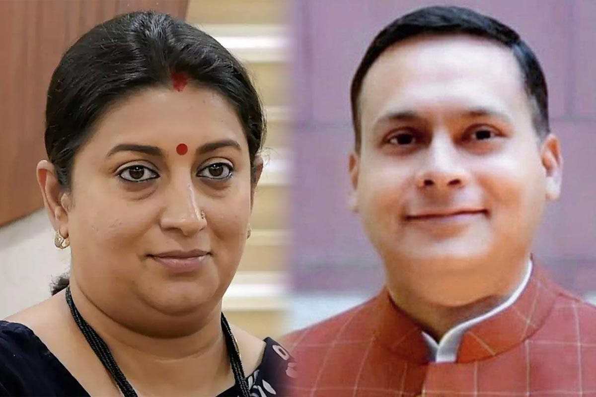 केंद्रीय मंत्री स्मृति ईरानी, BJP IT सेल चीफ अमित मालवीय व प्रीति गांधी ...