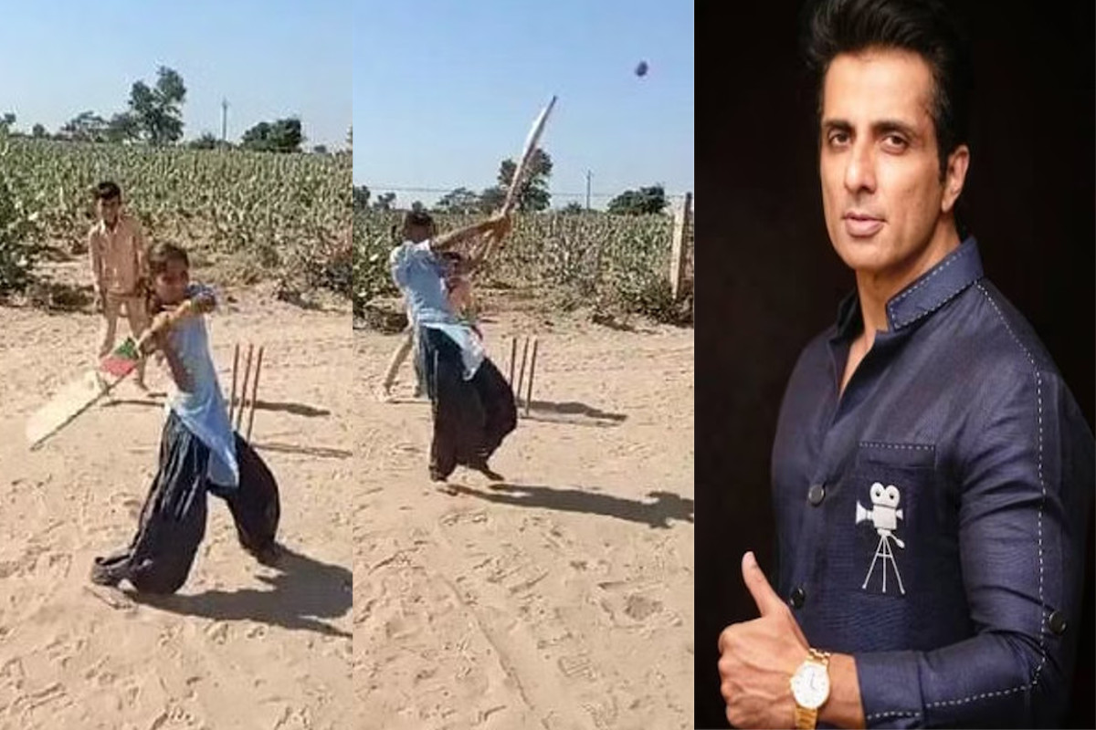 राजस्थान की मूमल के क्रिकेटिंग शॉट्स के दीवाने हुए सोनू सूद, ले लिया ये ...