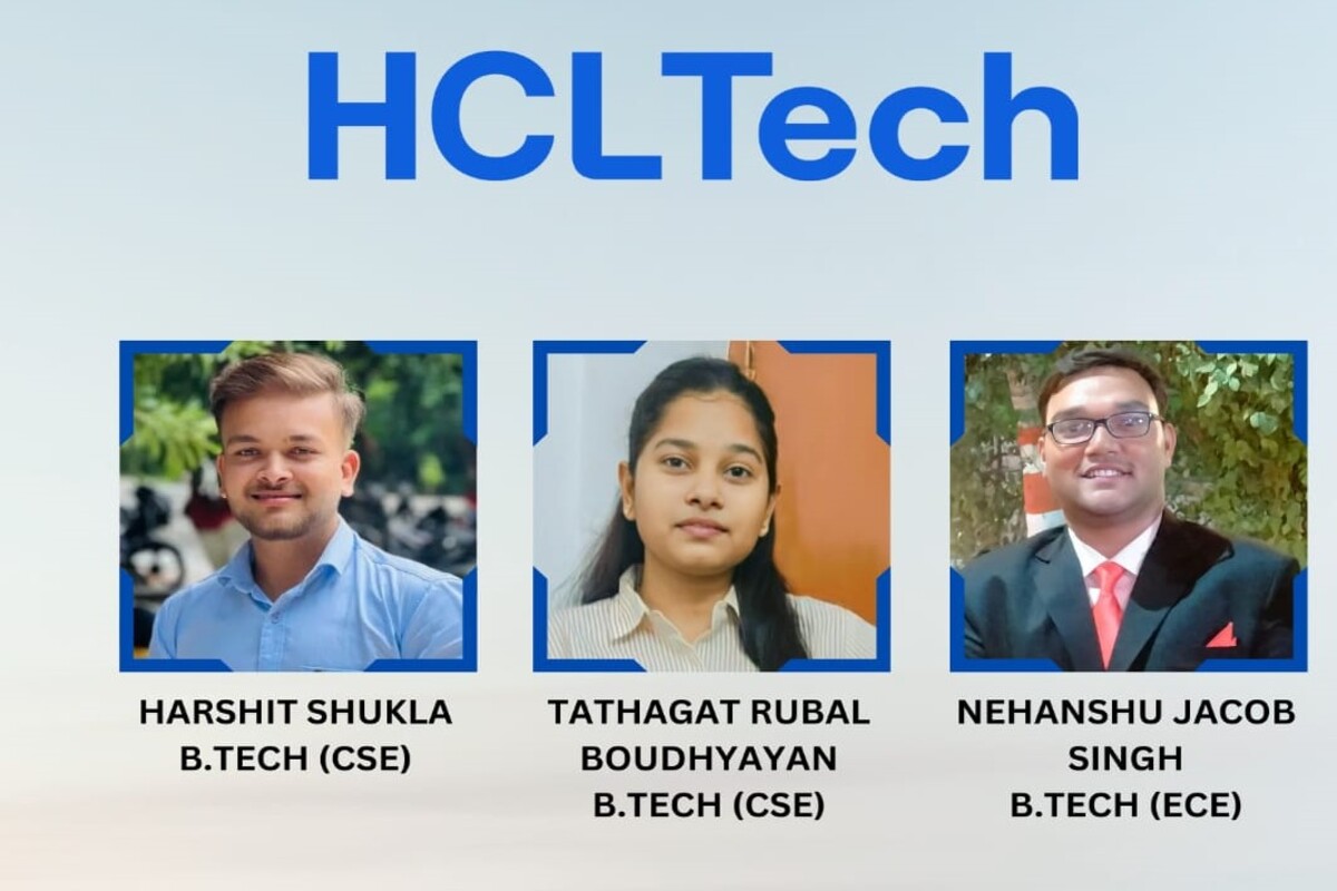 लखनऊ विश्वविद्यालय के 3 मेधावी छात्रों का एचसीएल टेक्नोलॉजीस में हुआ ...
