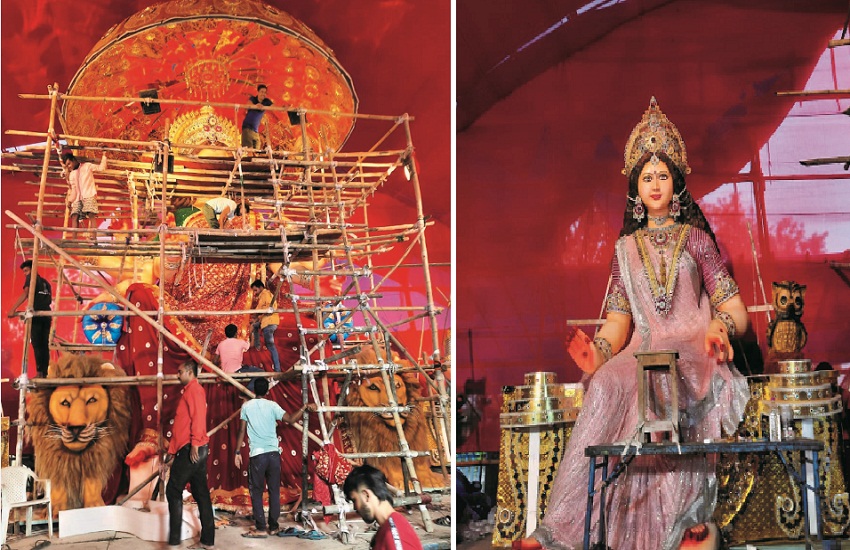 नैला में स्वर्णजड़ित मां दुर्गा की प्रतिमा का कल से दर्शन कर पाएंगे ...