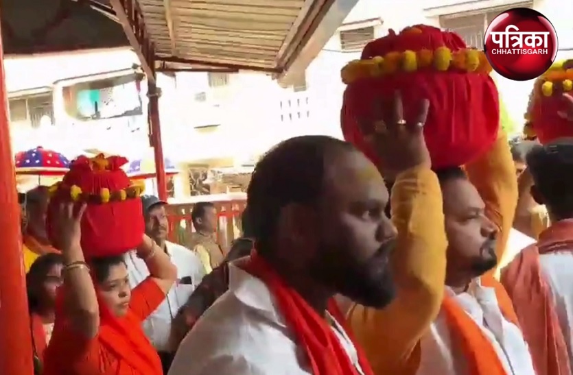 Akshat Kalash in Raipur : अयोध्या से निकला अक्षत कलश रायपुर पहुंचा ...