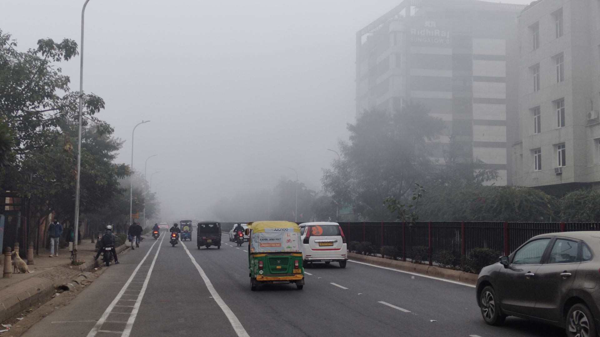 कोहरे ने धीमी की वाहनों की रफ्तार तो सर्द हवाओं ने ठिठुराया | Wether in ...