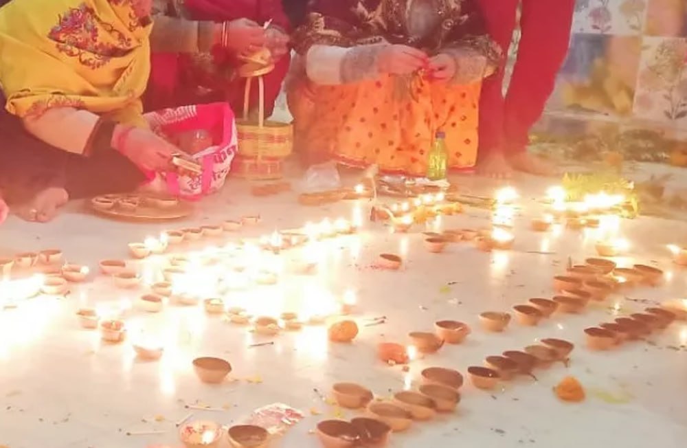 रामलला के आने की खुशी में दीपक जला रही महिला आग की चपेट में आई | Nagaur ...