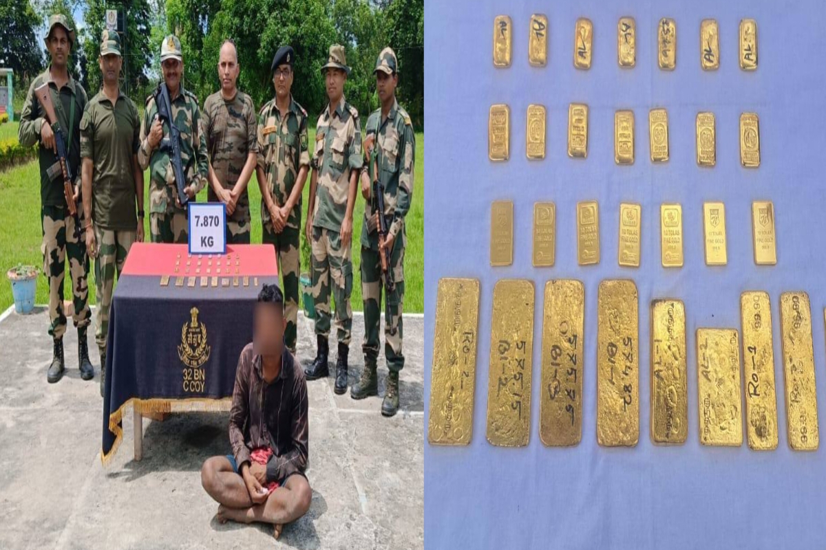 पश्चिम बंगाल: बीएसएफ ने 5.82 करोड़ रुपये कीमत के 7.87 किलो सोने का ...