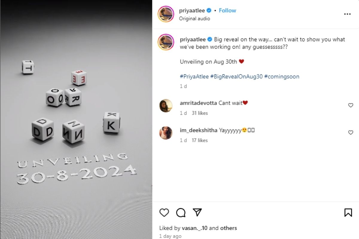 Priya Atlee: जानी-मानी अभिनेत्री और निर्माता ने सोशल मीडिया पर मचा दी ...