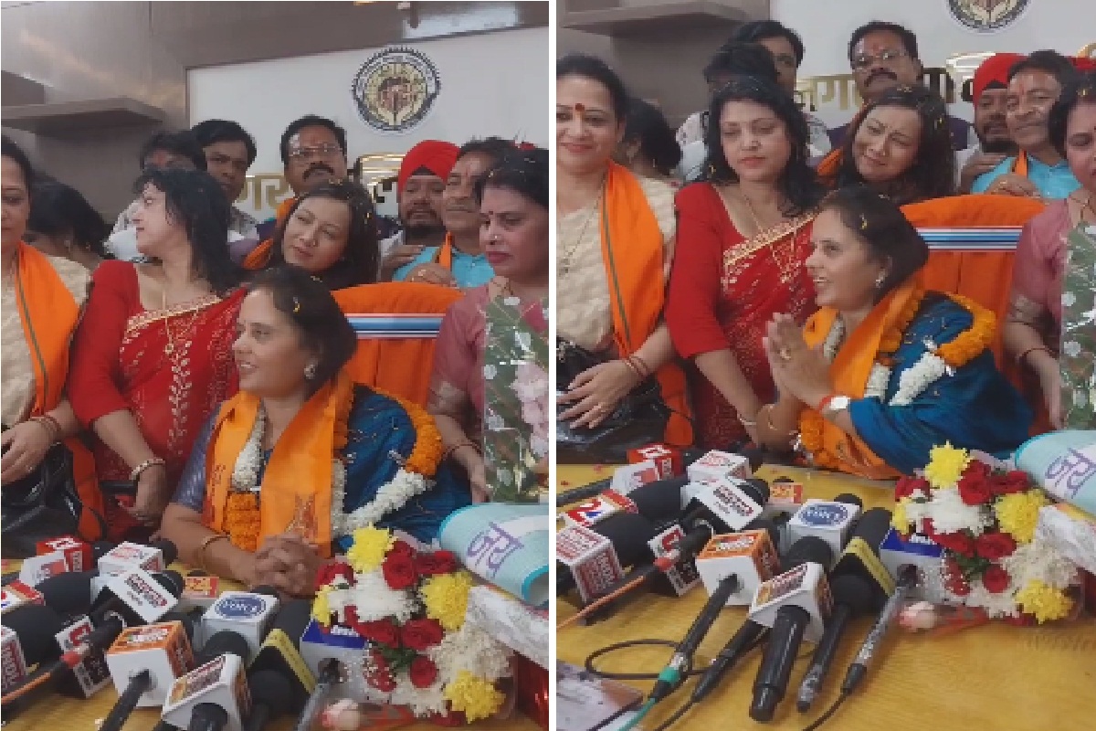 CG News: शंख ध्वनि व श्रीराम के जयकारे के बीच महापौर मीनल ने संभाला पदभार, देखें Video.. | CG ...