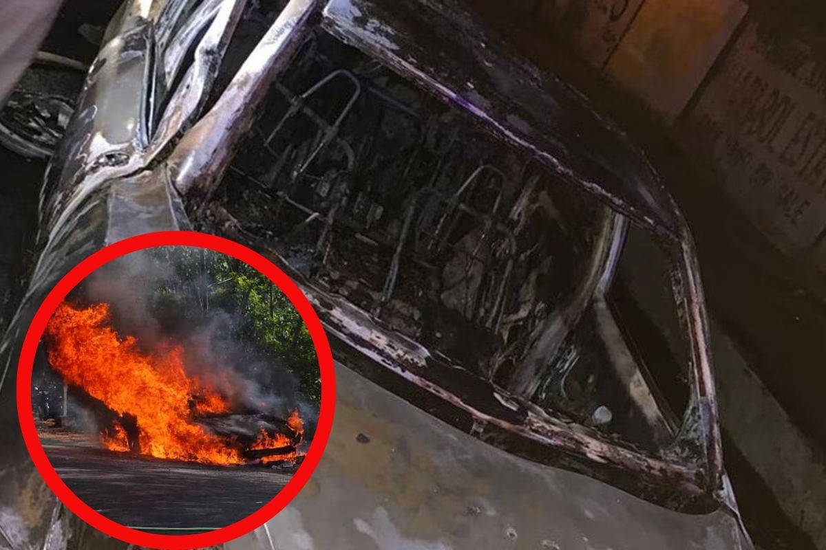 दिल्ली के बिजवासन फ्लाईओवर पर जली कार में मिला ट्रांसपोर्ट व्यवासायी का ...
