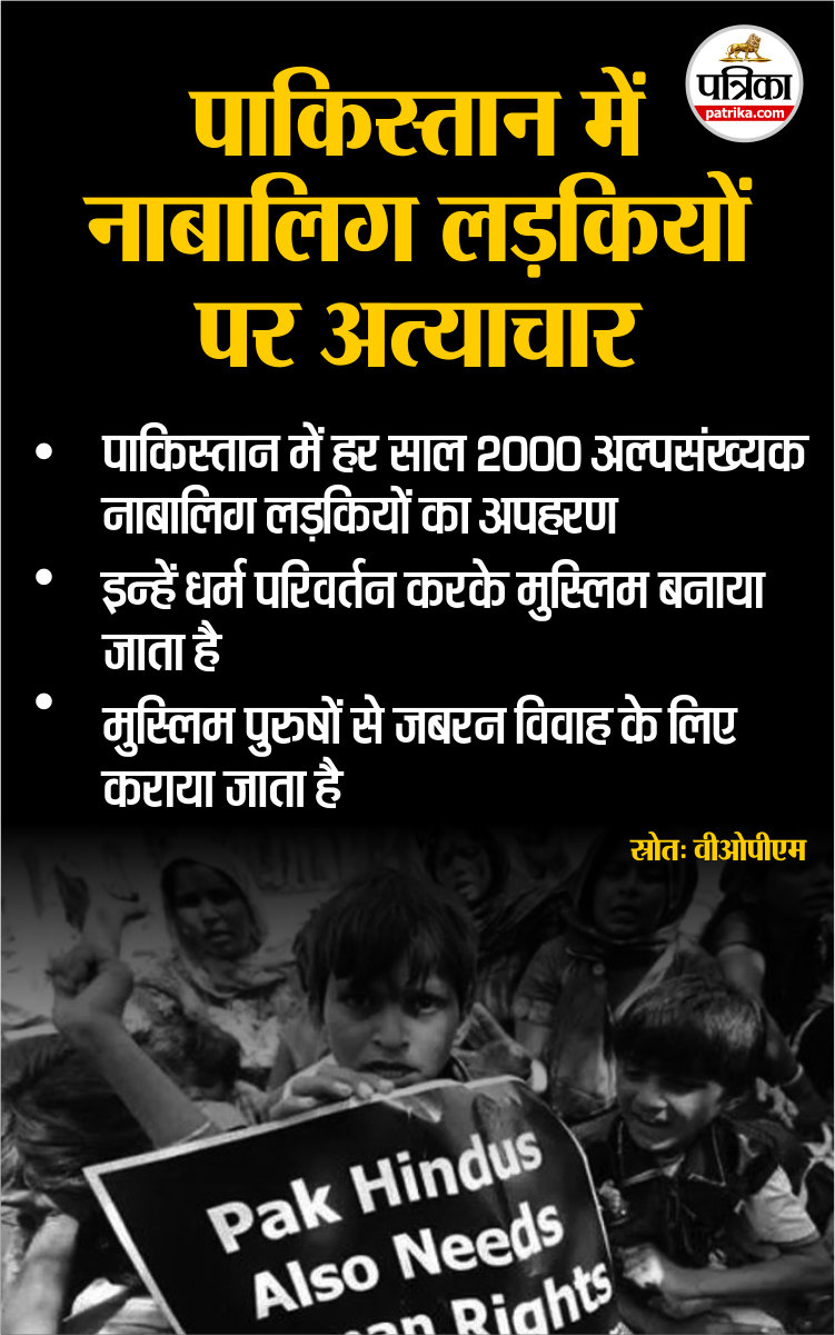Pakistan: सालाना 2000 हिंदु-ईसाई ना बालिग लड़कियों का अपहरण, धर्म ...
